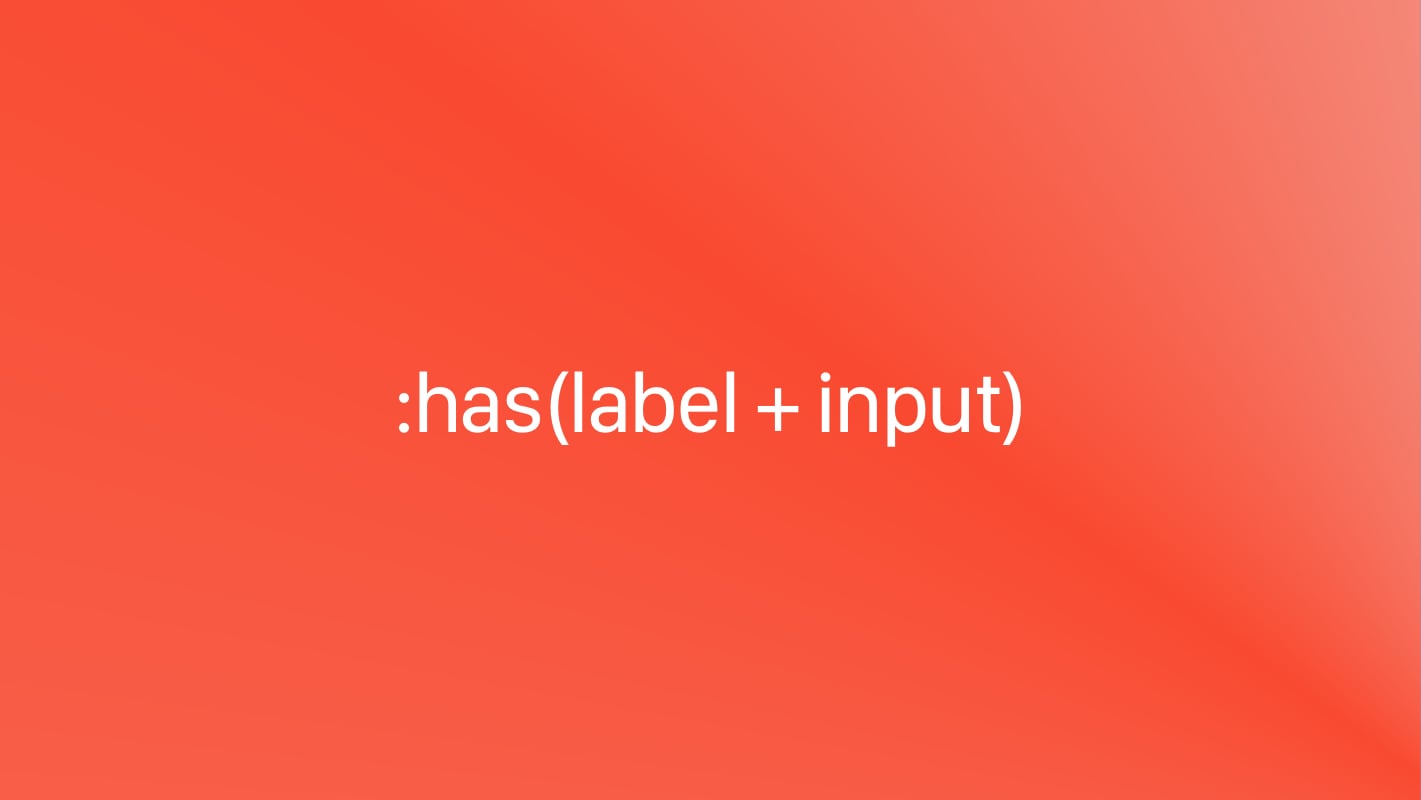 Android style-form labels with pure CSS