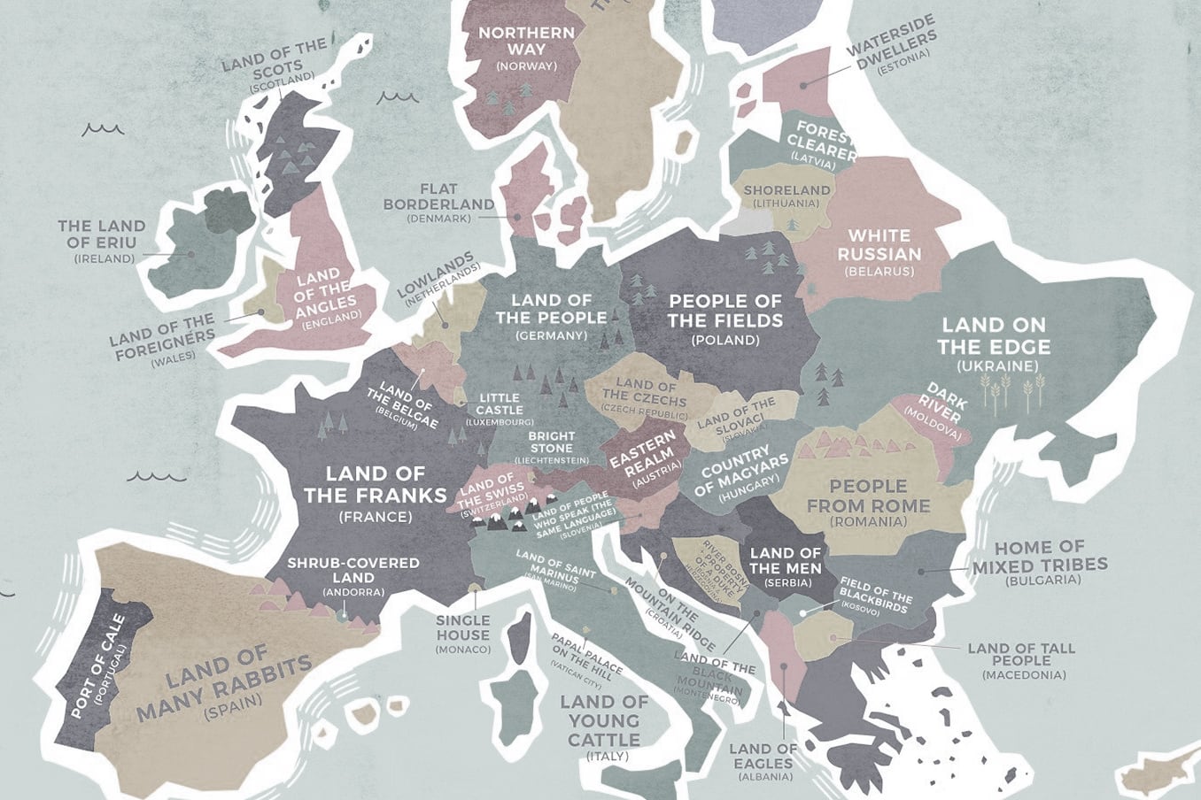 The literal world map