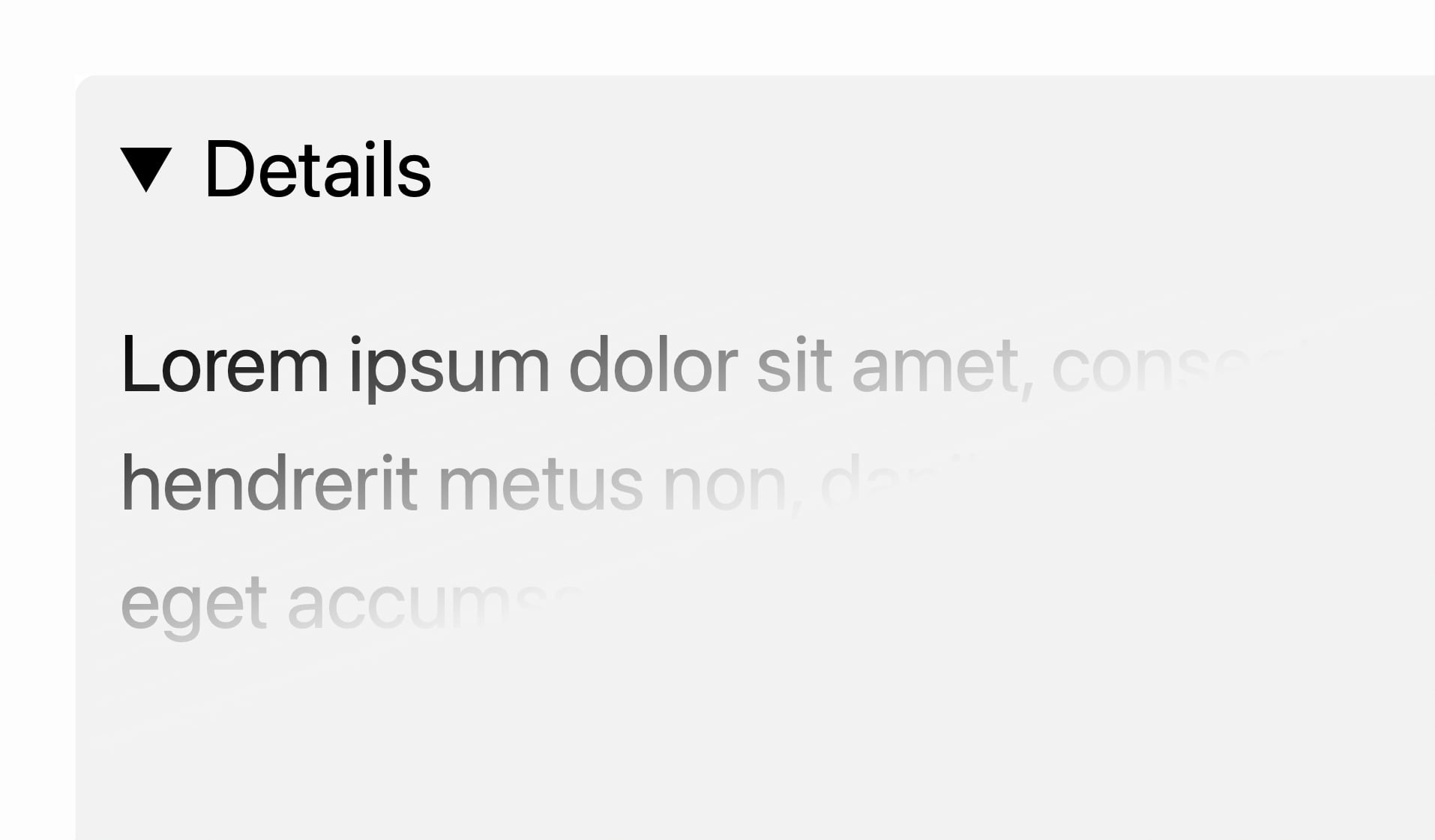 Using HTML's details tag